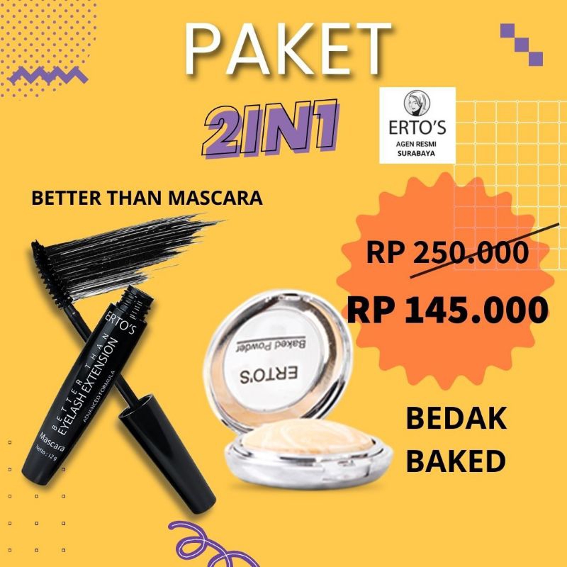Jual ORI ertos mascara better than eyelash extention melentikan bulu mata Erto's Maskara ...