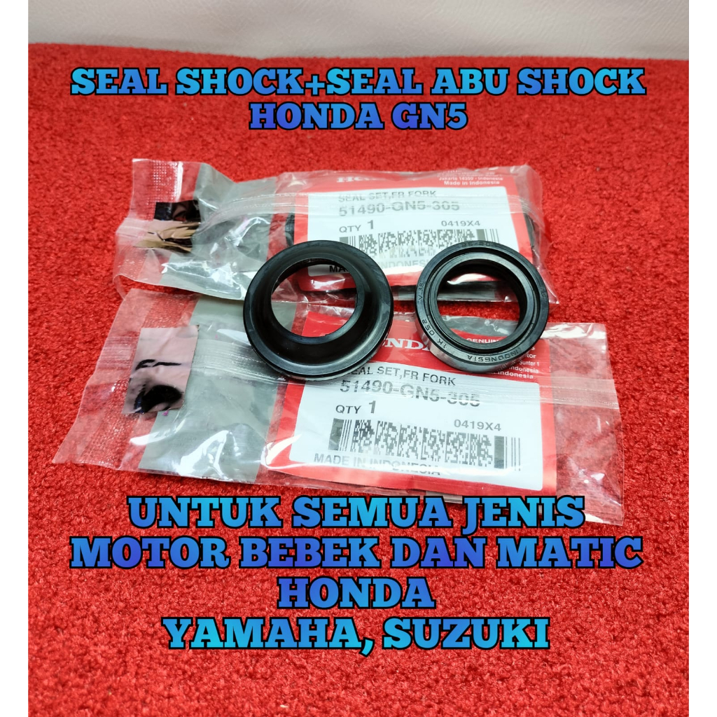 Jual Seal shock+ abu shock depan semua motor bebek dan matic GN5 ORI ...