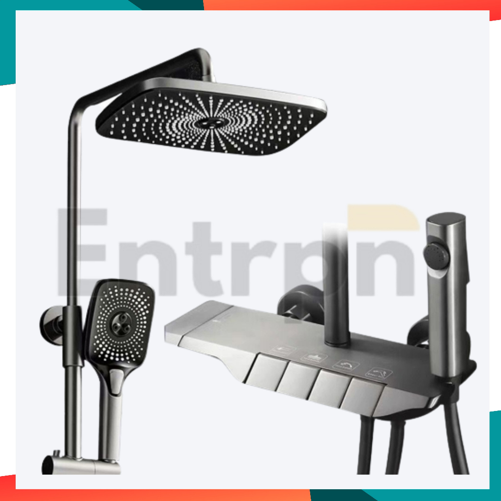 Jual {FLASH SALE } Wall Shower Tiang Minimalis Satu Set Dengan Bidet ...