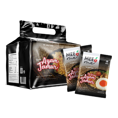 Jual Mee & Me Goreng Rasa Ayam Jamur Pouch Isi 10 HNI HPAI - Mie Sehat | Shopee Indonesia