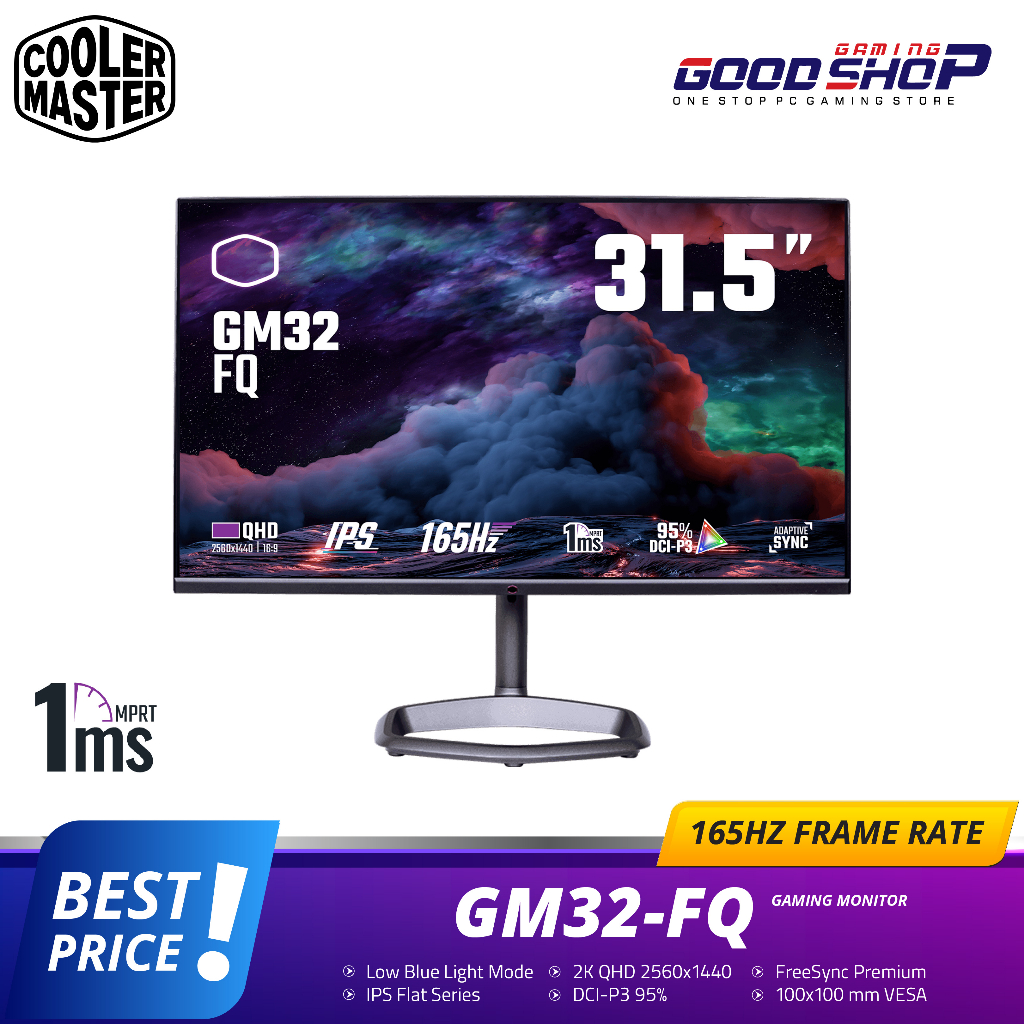 Jual Cooler Master CMI-GM32-FQ Gaming Monitor | Shopee Indonesia