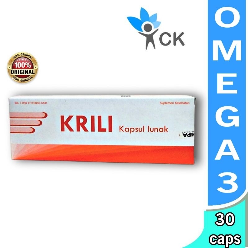 Jual KRILI BOX ISI 30 suplemen krill oil 500 mg lebih bagus dari minyak ...