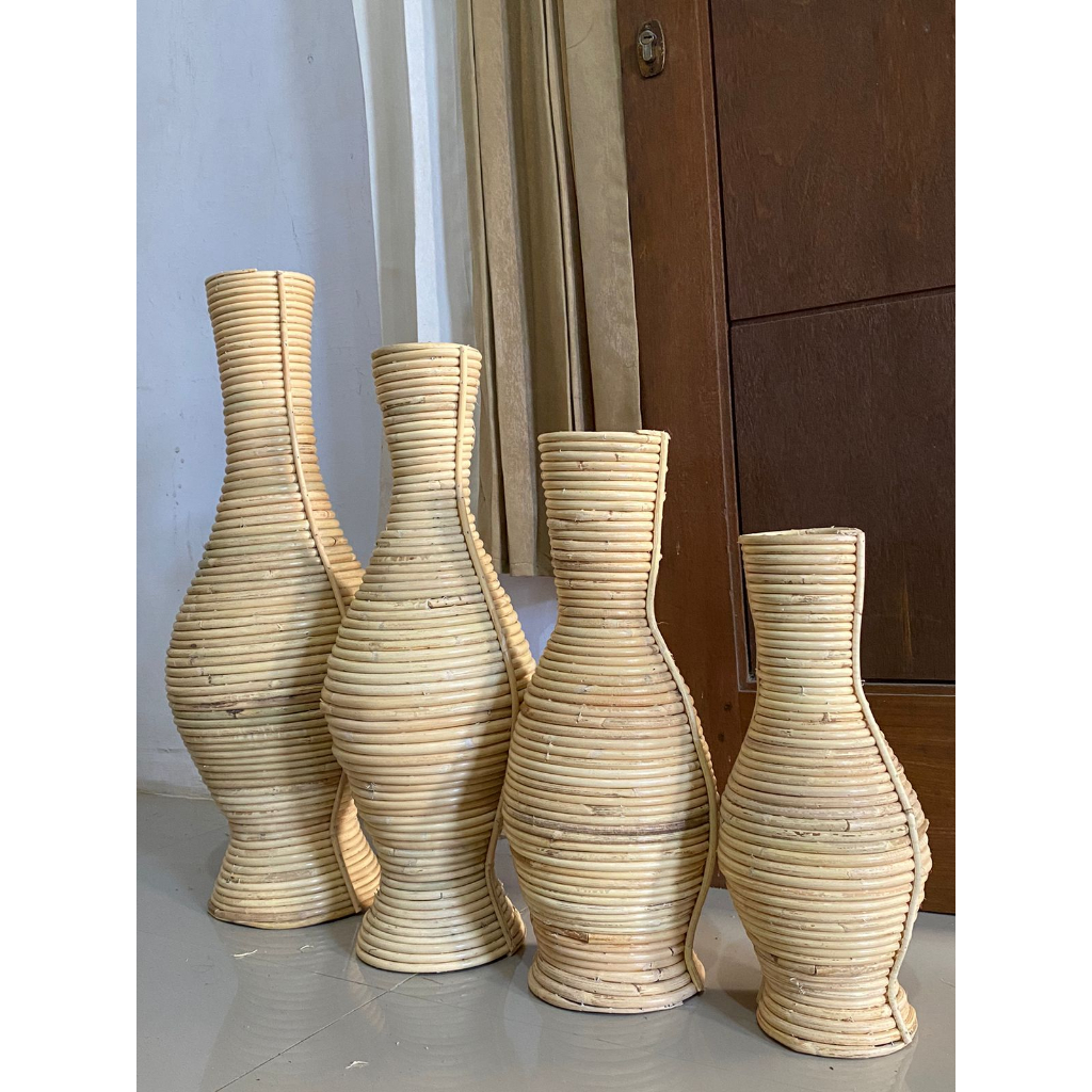 Jual POT GUCI ROTAN/POT ROTAN/POT GUCI/POT BUNGA KERING/DEKORASI RUSTIC ...