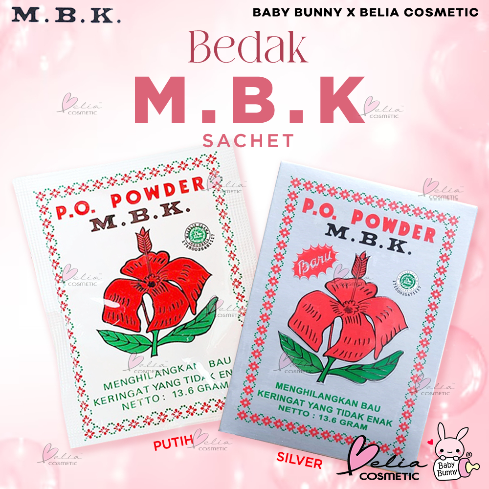 Jual BELIA MBK Bedak Sachet/Ecer Series 13.6 gr | Silver | Putih | Bedak Bb | Mengurangi Bau ...
