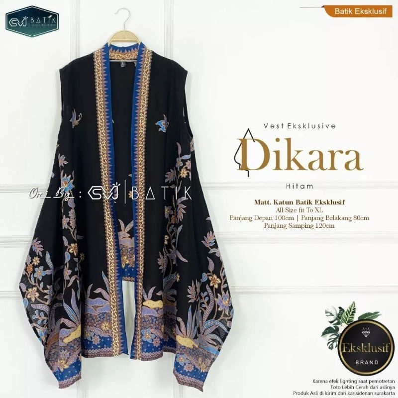 Jual VEST OUTER BATIK JUMBO || OUTER BATIK MODERN || VEST OUTER BATIK ...