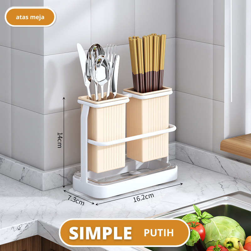 Jual Muzy Rak Sendok Pisau Rak dinding Tempat Sendok Garpu Peniris Alat ...