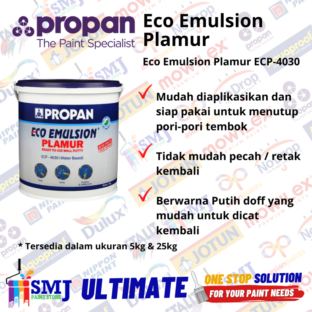 Jual Dempul Plamur Tembok Wall Filler Putty PROPAN ECO EMULSION PLAMUR ...