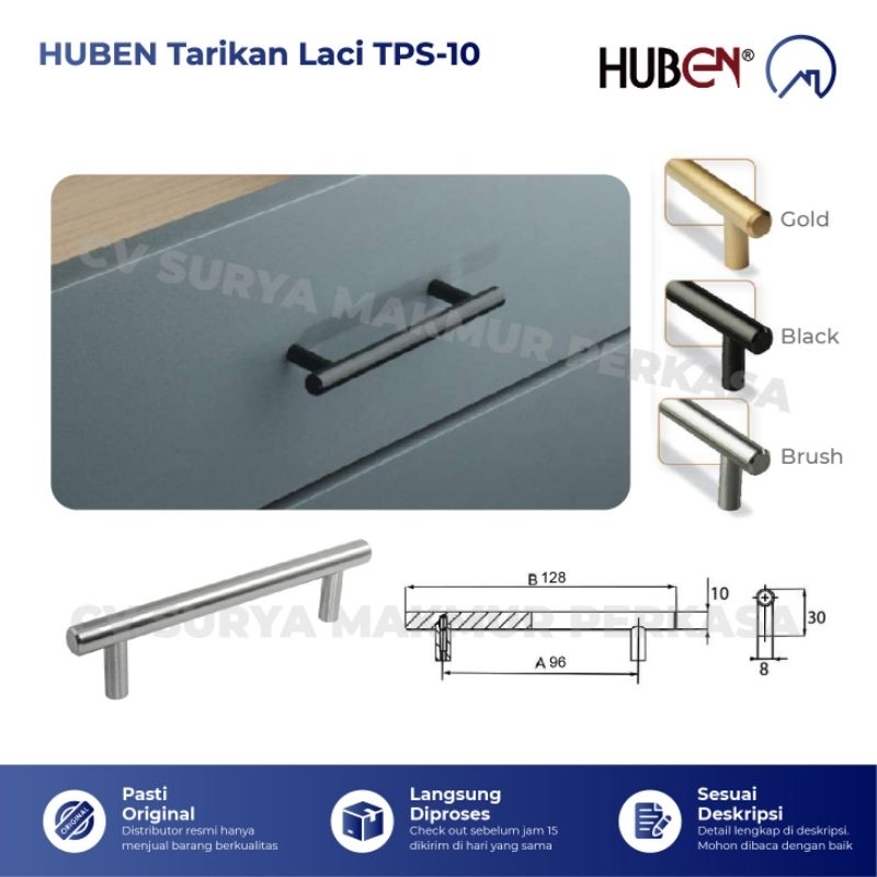 Jual HUBEN TPS-10 128-96 Tarikan Laci Gagang Pintu Laci Lemari | Shopee ...