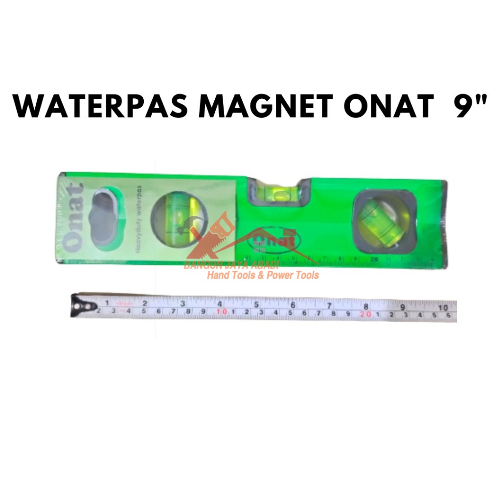 Jual Waterpas / Waterpass Magnet ONAT 9 Inch 23cm BJA | Shopee Indonesia