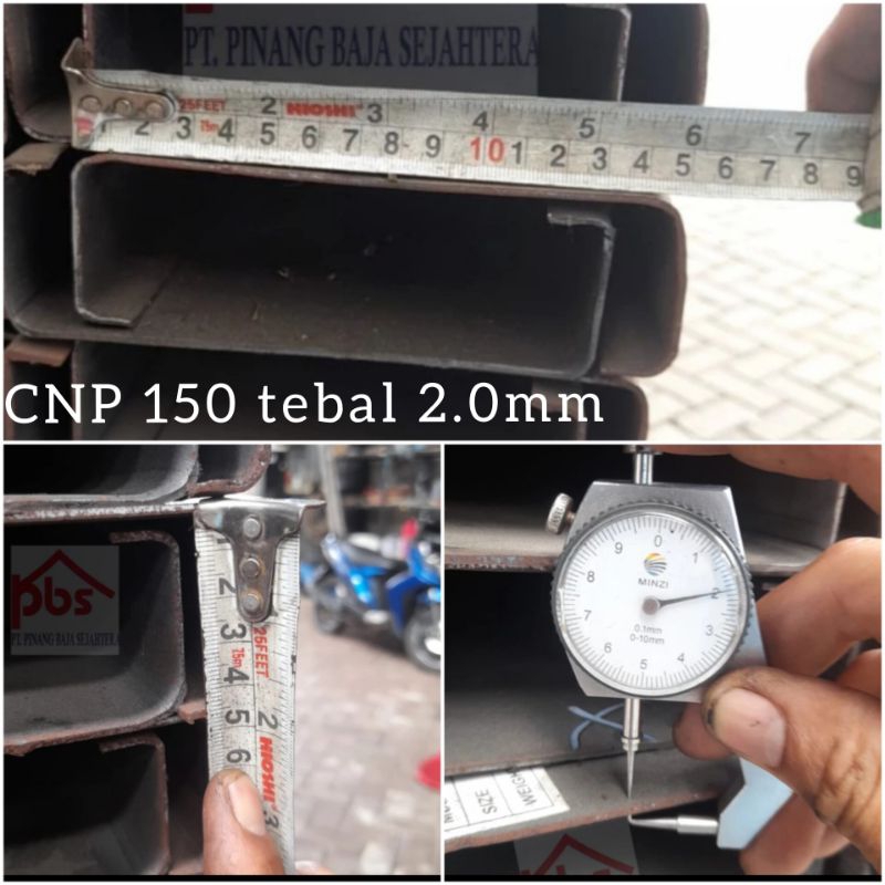 Jual CNP 150 / KANAL C / CNP BESI LEBAR 15CM | Shopee Indonesia