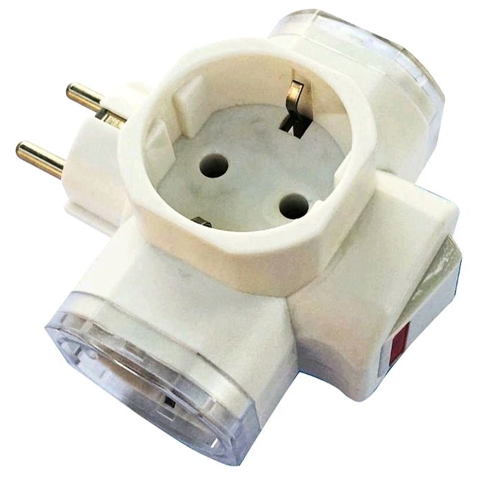 Jual Steker T Arde Switch Cabang 3 Lubang Push On ST 6833 Colokan ...