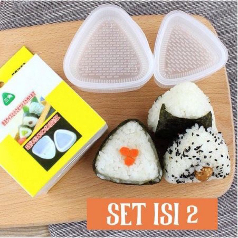 Jual MJ88 Cetakan Onigiri Maker Besar &Kecil Isi 2 Set /Cetakan Onigiri ...