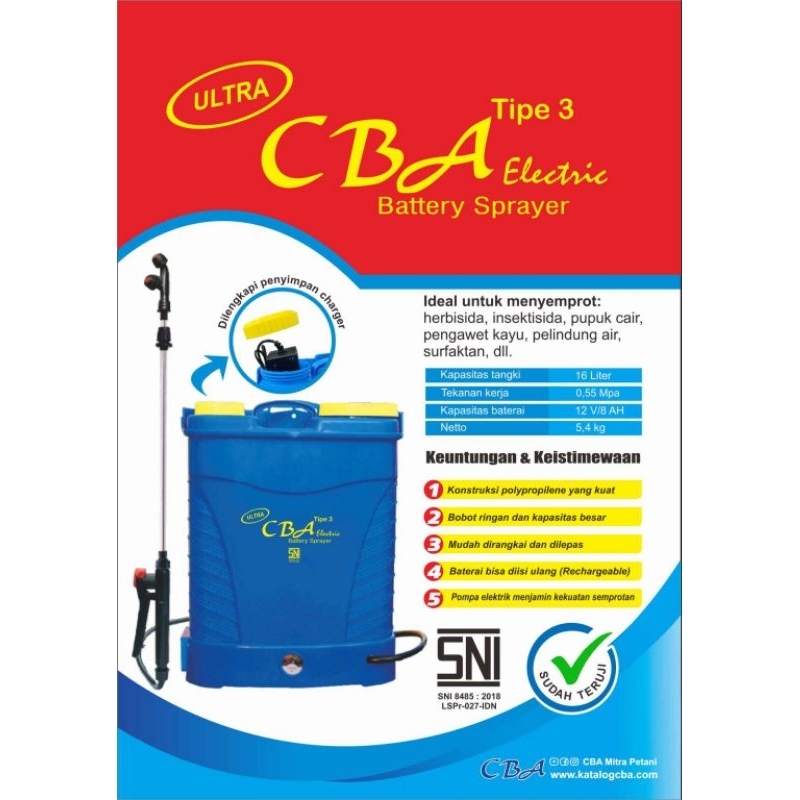 Jual Sprayer CBA Ultra Elektrik 16 Ltr | Shopee Indonesia