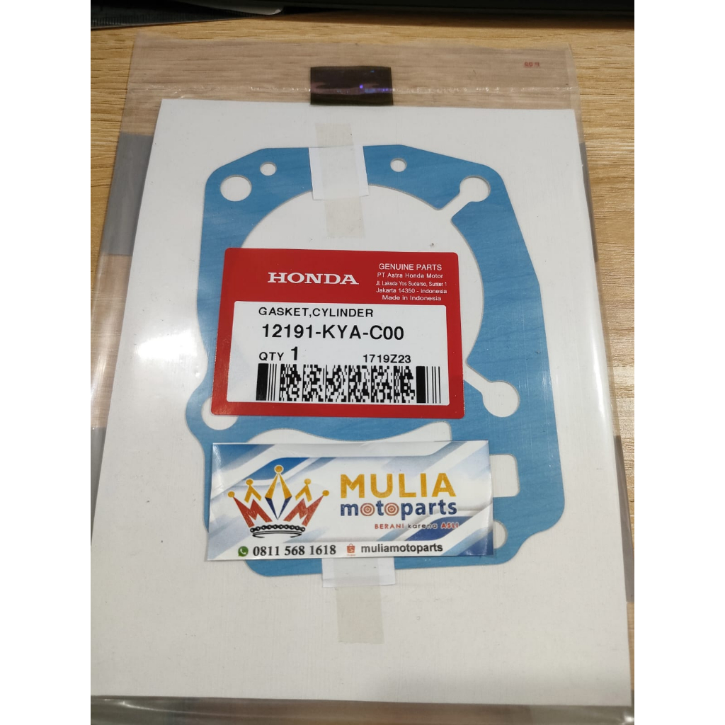 Jual 12191-KYA-C00 PAKEN BLOCK CRF, VERZA ORI HGP GASKET CYLINDER AHM ...