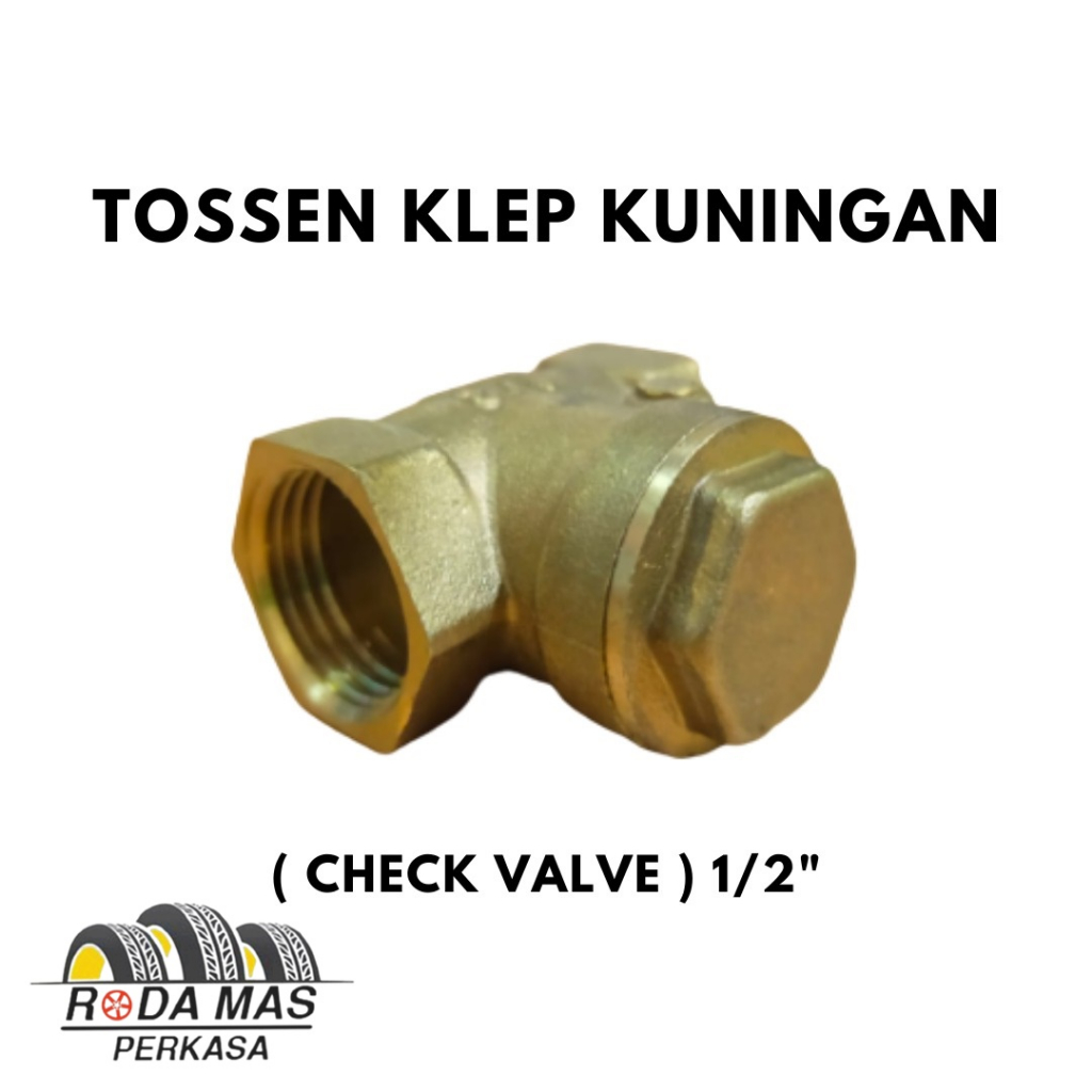Jual Check Valve Kuningan 1/2" / Klep Tabok 1/2 Inci / Swing Check ...