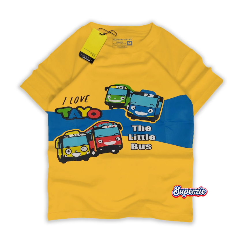 Jual RGkids Baju Kaos Anak Laki laki tanggung junior gambar tayo bis ...