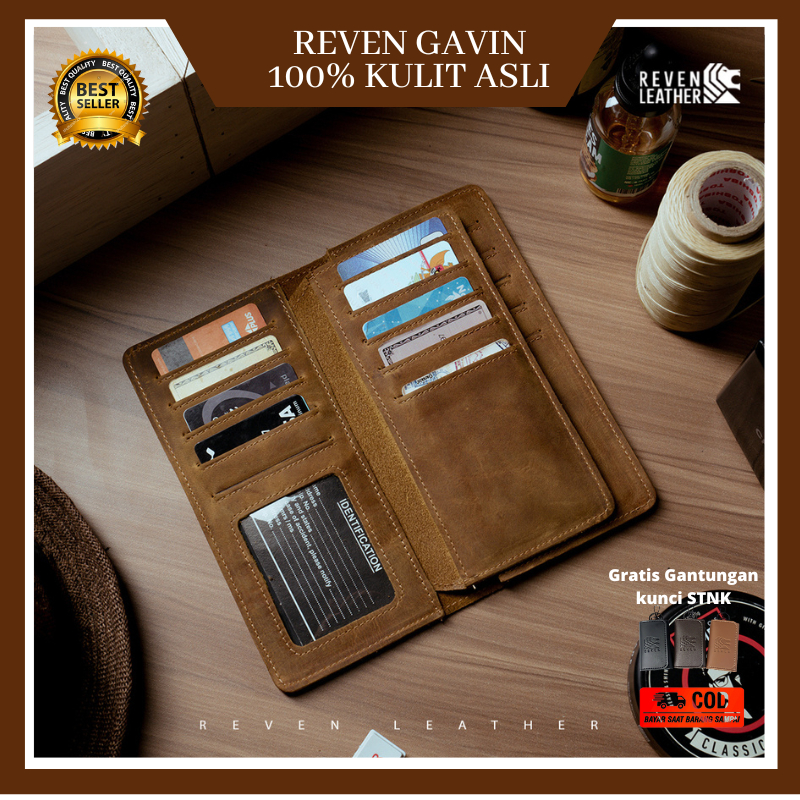 Jual Dompet Panjang Pria Cowok Cowo Laki Laki Kulit Asli Original ...