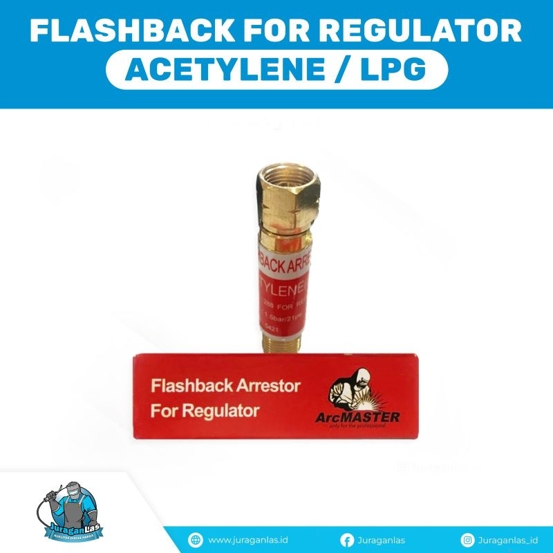 Jual Flashback Arrestor Acetylene LPG for Regulator | Shopee Indonesia