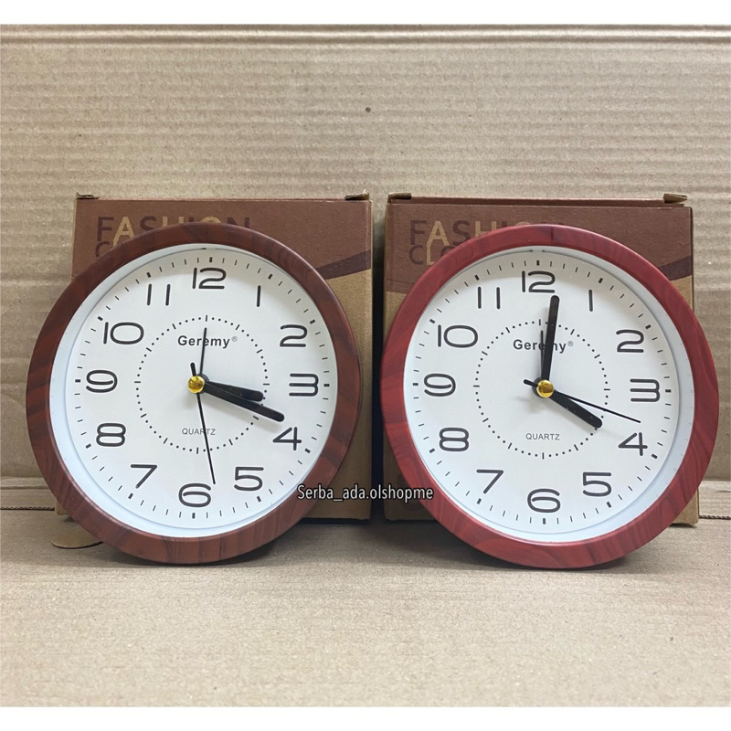 Jual Jam beker motif kayu jam meja motif kayu jam alarm motif kayu dm ...