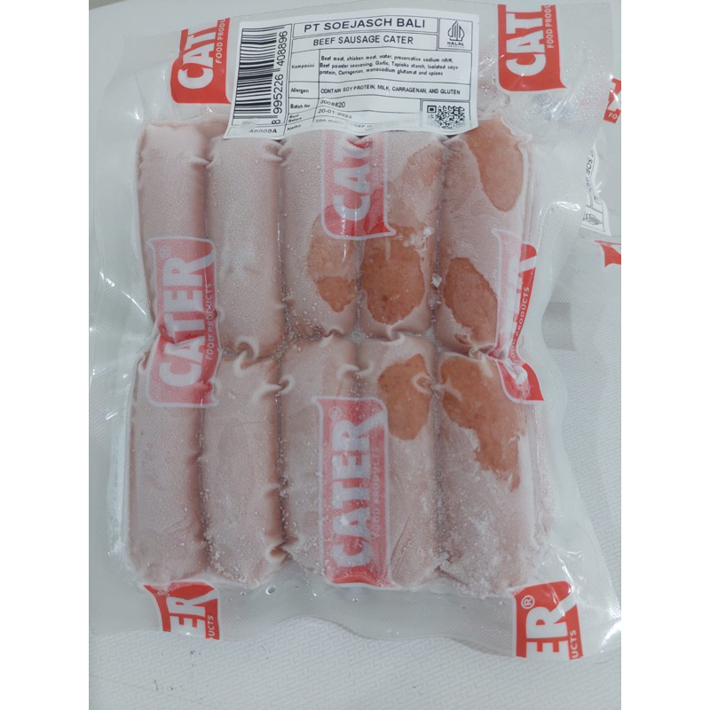 Jual BEEF SAUSAGE (Sosis Sapi) CATER (MAMA'S Halal Brand) - FROZEN FOOD ...