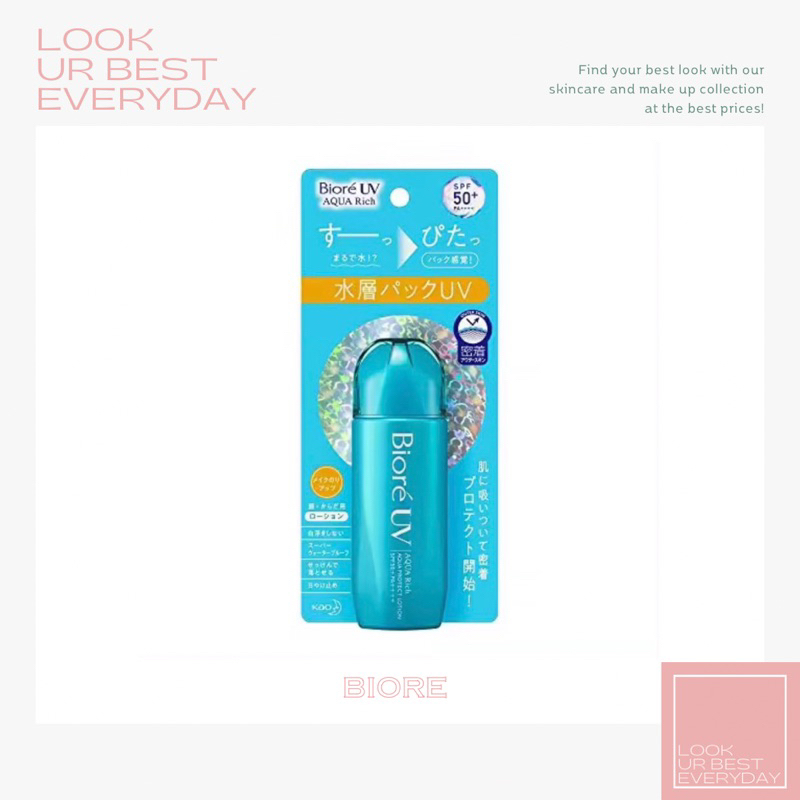 Jual [BIORE JAPAN] BIORE UV Aqua Rich Aqua Protection Lotion SPF 50+ PA ...