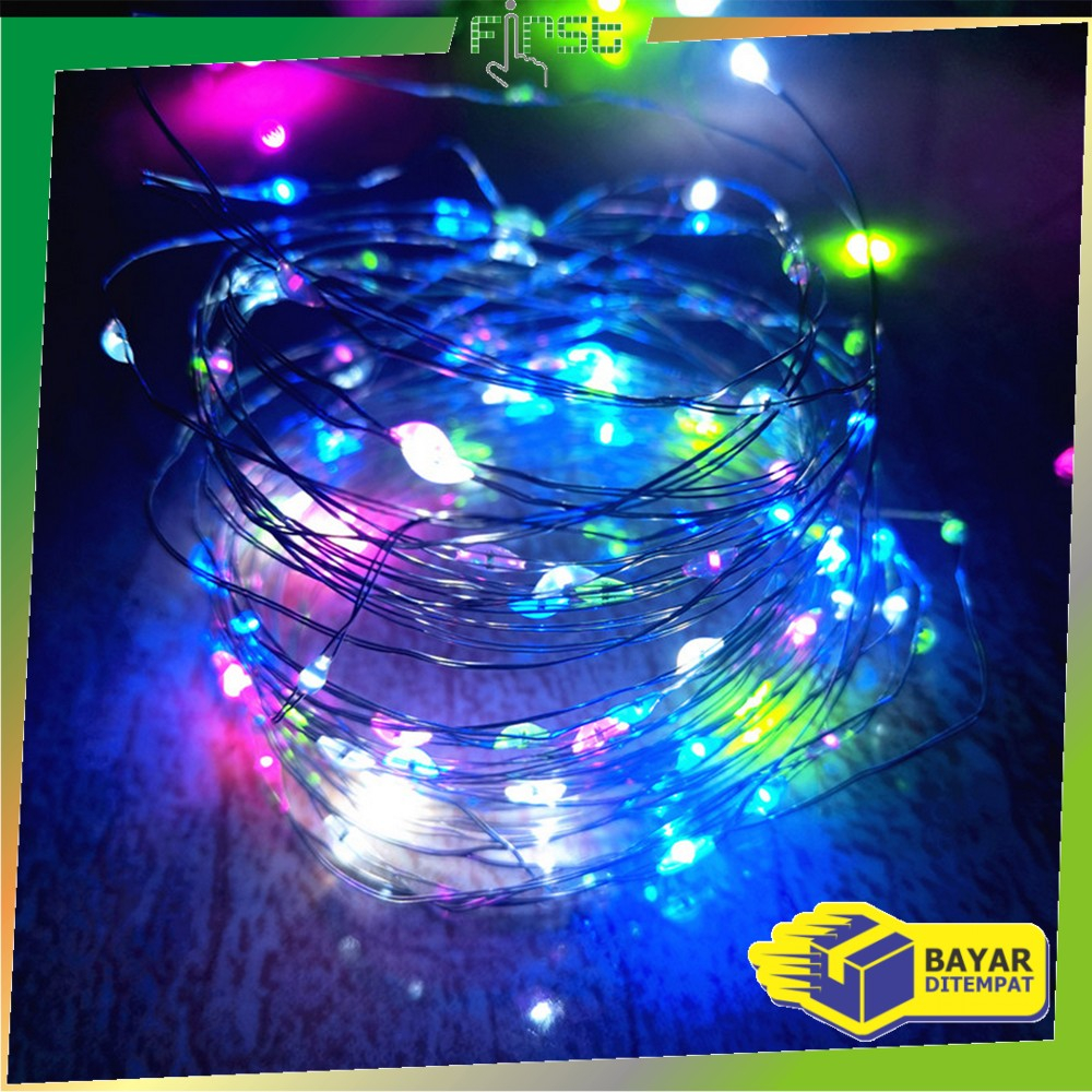 Jual FH-C881 Lampu Tumbler Kawat Mini 10 Meter 100 LED Lampu Hias ...