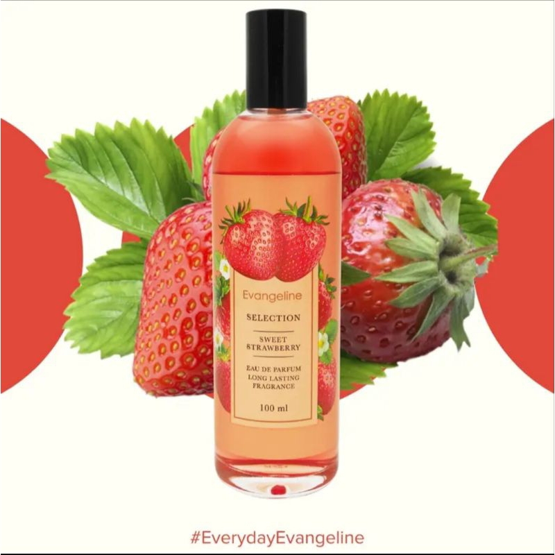 Jual 100ML EVANGELINE EAU DE PARFUME PINK WHITE SAKURA STRAWBERRY MUSK ...