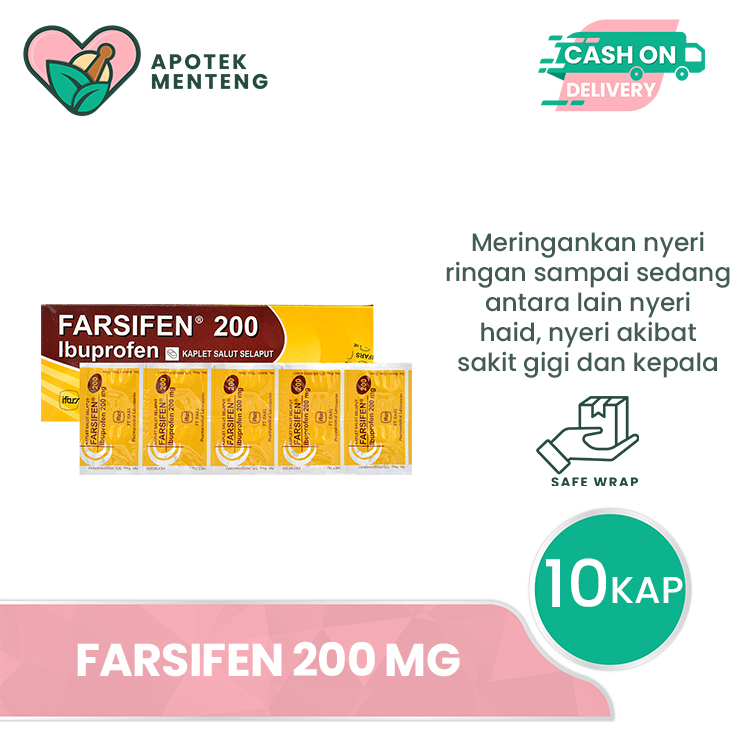 Jual Farsifen 200 mg 10 Tablet - Obat Pereda Nyeri dan Demam | Shopee ...