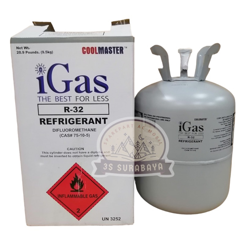 Jual Freon iGas R32 Refrigerant 9.5 Kg R 32 Tabung Besar | Shopee Indonesia