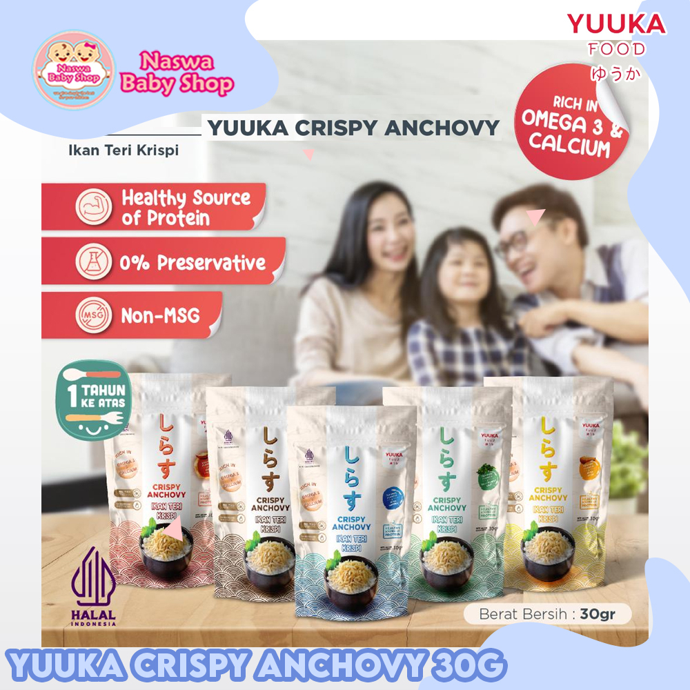 Jual Yuuka Food Crispy Anchovy Ikan Teri Krispi Snack Cemilan MPASI ...