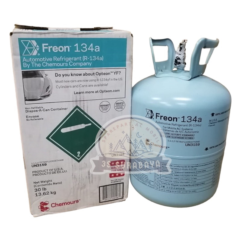 Jual Freon Dupont Chemours USA Asli R134A 13.6 Kg R 134A R134 A ...