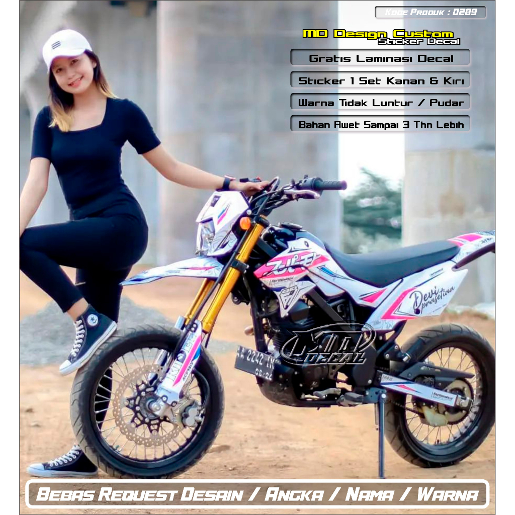Jual 0289 Sticker Decal DTRACKER full Body - Desain Bebas Bisa Request ...
