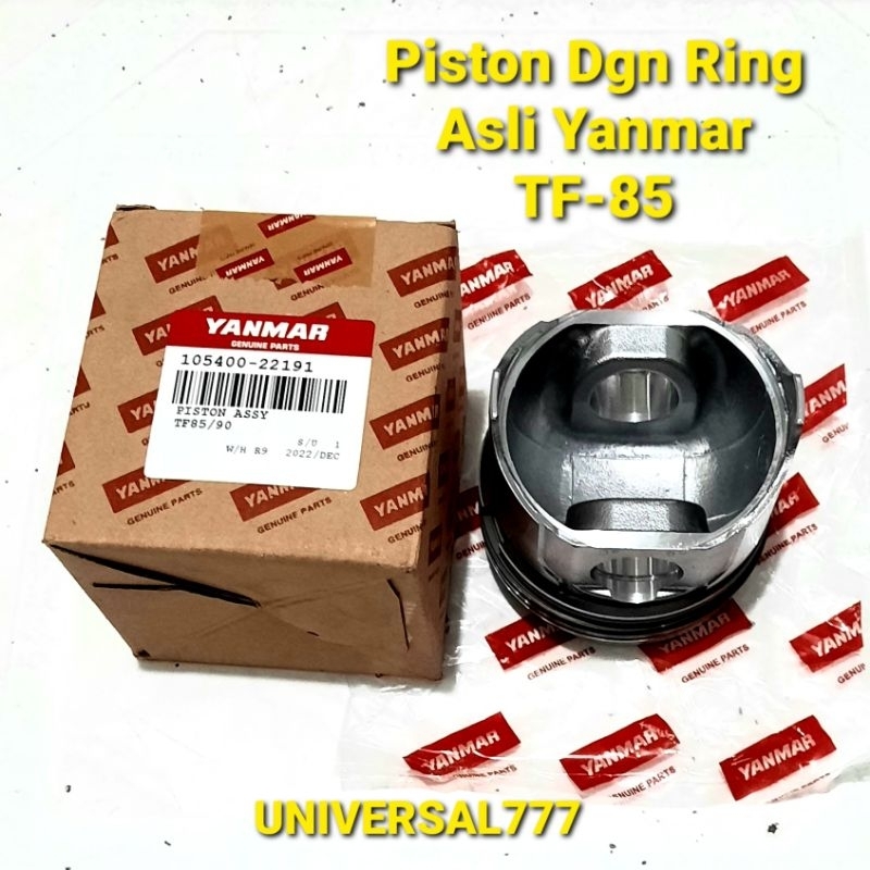 Jual TF85 Original Yanmar Piston With Ring TF 85 Seher Seker Asli TF-85 ...