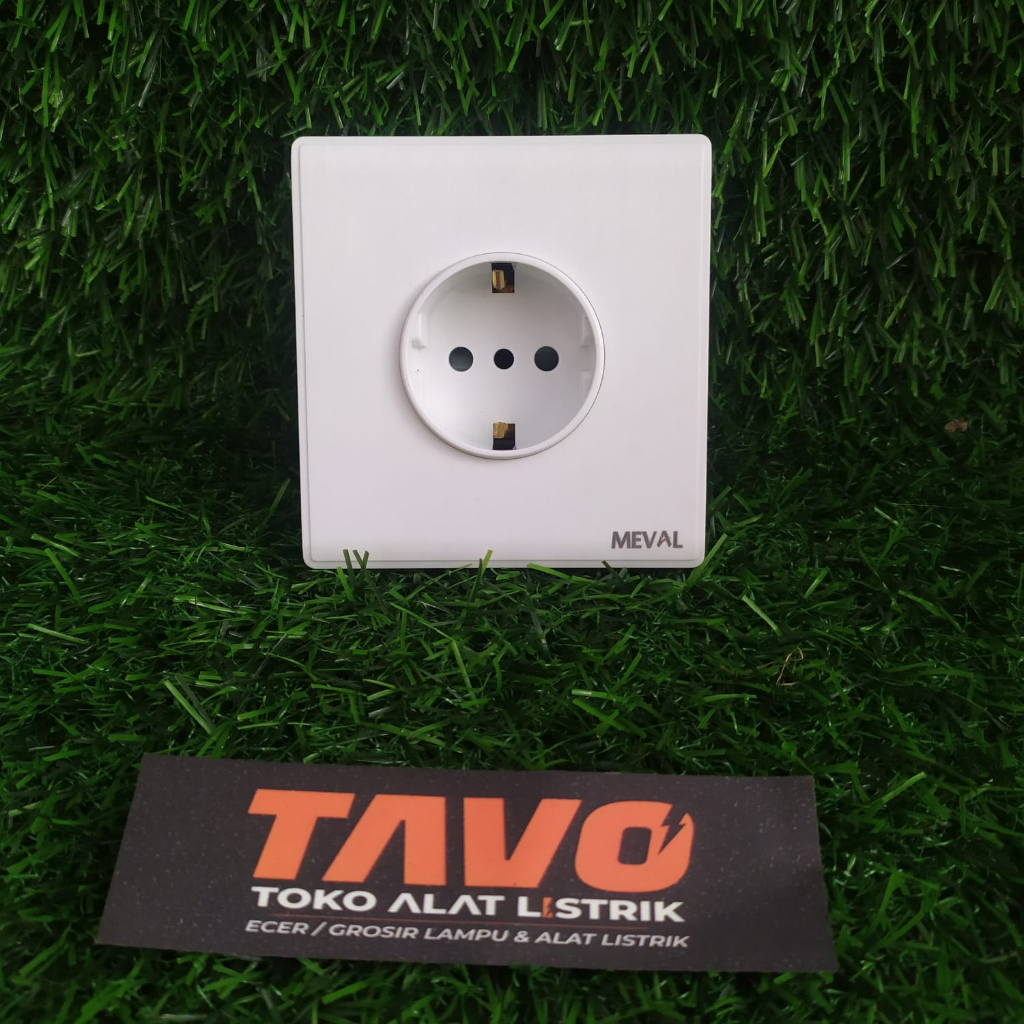 Jual Stop Kontak Tanam Inbow White Hairline Meval | Shopee Indonesia