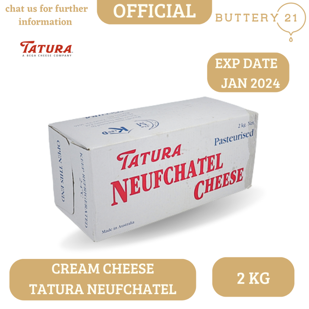 Jual TATURA NEUFCHATEL CREAM CHEESE 2 KG/CREAM CHEESE 2 KG | Shopee ...