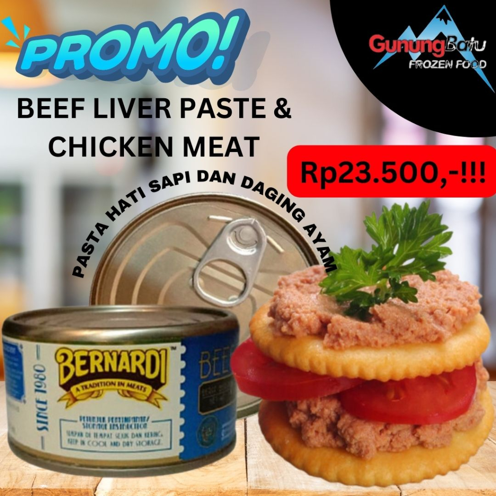 Jual PROMO!!! BERNARDI BEEF LIVER PASTE & CHICKEN MEAT ( PASTA HATI ...