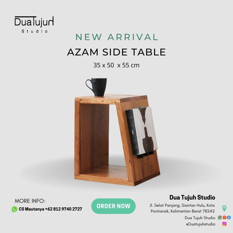 Jual Meja Samping Minimalis / Meja Sofa / Sidetable / Coffee Table ...