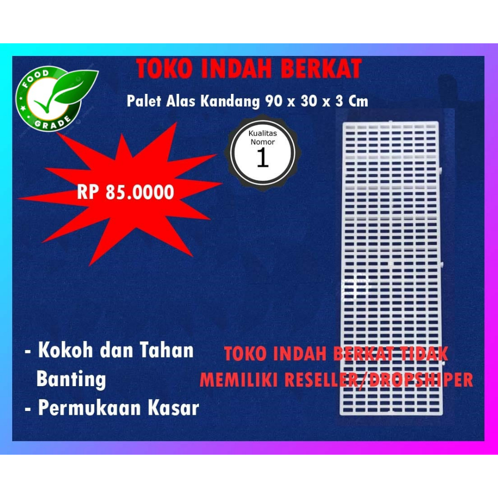 Jual Tatakan/Palet Alas Kandang Kualitas Nomor 1 Ukuran 90 x 30 x 3 Cm | Shopee Indonesia