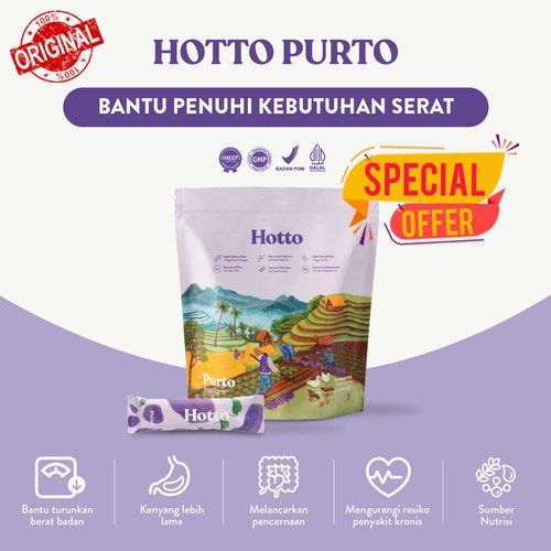Jual Hotto Purto Minuman serbuk multigrain untuk kesehatan 16pcs ...