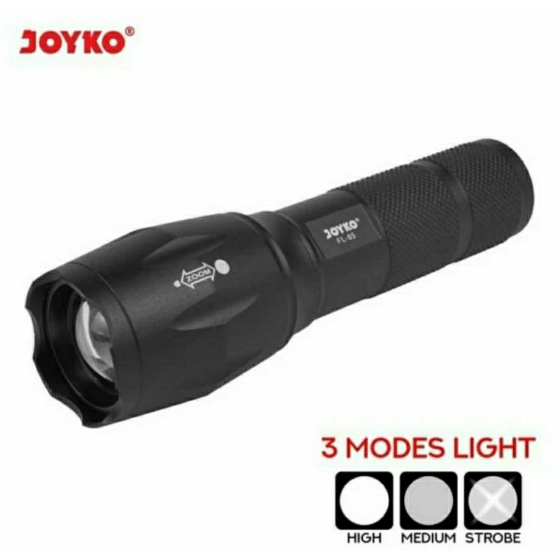 Jual Senter Flashlight Led JOYKO FL-85 Rechargeable | Shopee Indonesia
