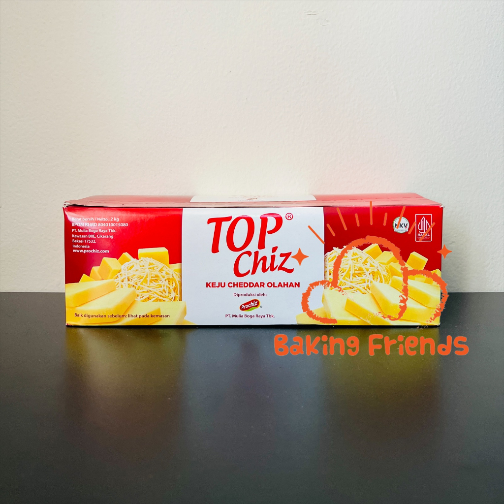 Jual KEJU TOPCHIZ CHEDDAR 2KG/CHEDDAR CHEESE TOP CHIZ 2 KG | Shopee ...