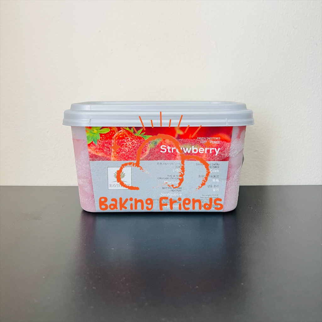Jual RAVIFRUIT PUREE STRAWBERRY 1KG/RAVI FRUIT PUREE STRAWBERRY ...