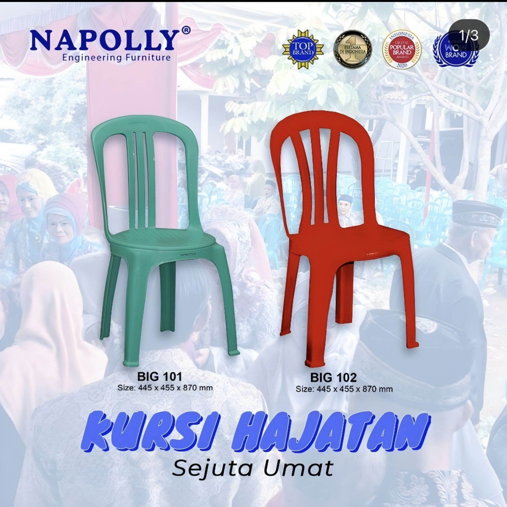 Jual Kursi Plastik Napolly Terlengkap & Harga Terbaru April 2026 ...