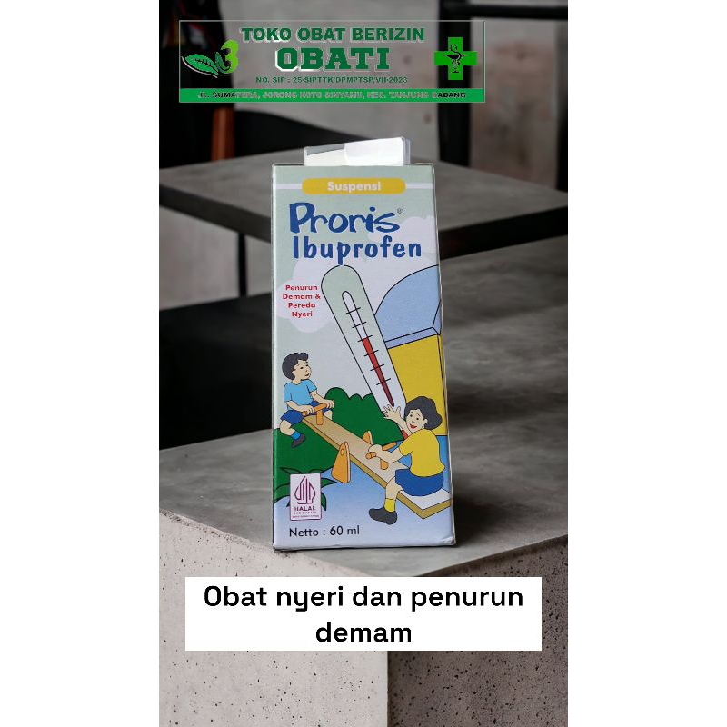 Jual PRORIS PENGHILANG NYERI DAN DEMAM SYRUP 60ML | Shopee Indonesia