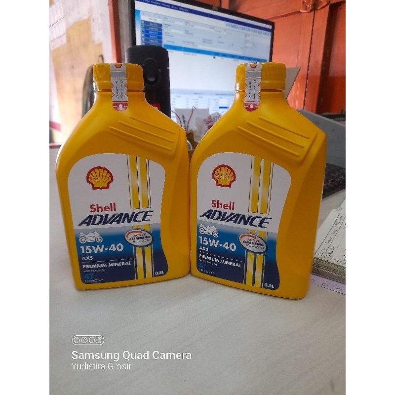 Jual Oli Motor Shell Advance Ax5 Sae 15W40 4T 0,8L | Shopee Indonesia
