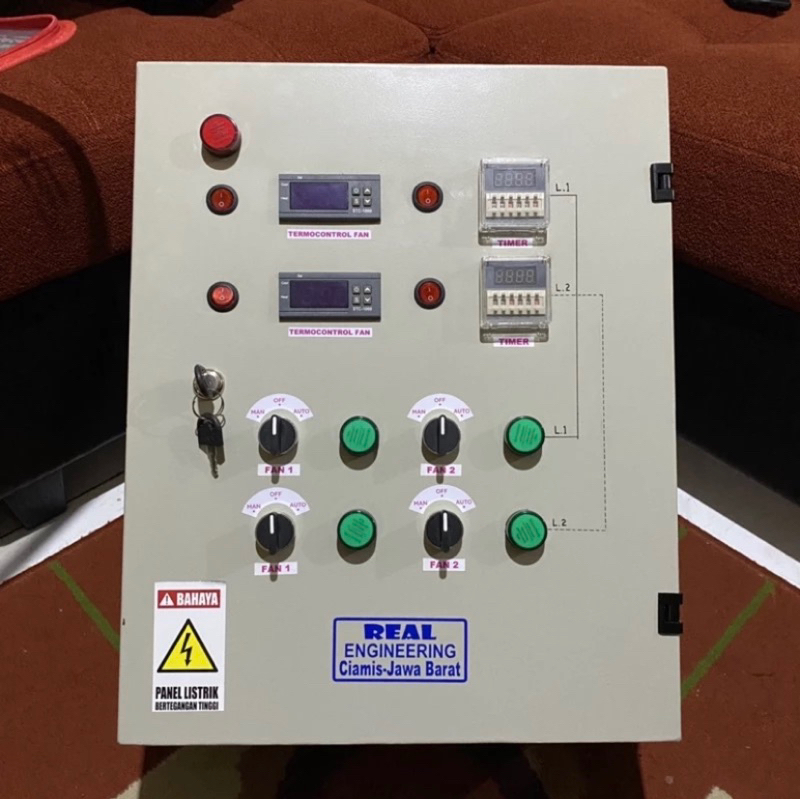 Jual Panel Blower Otomatis 4 Blower Listrik 1 Phase untuk 2 Lantai ...