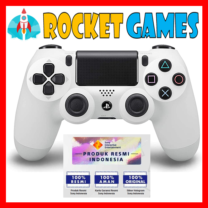 Jual STIK PS4 / STICK / CONTROLLER PS4 SLIM NEW MODEL ORIGINAL - WHITE ...