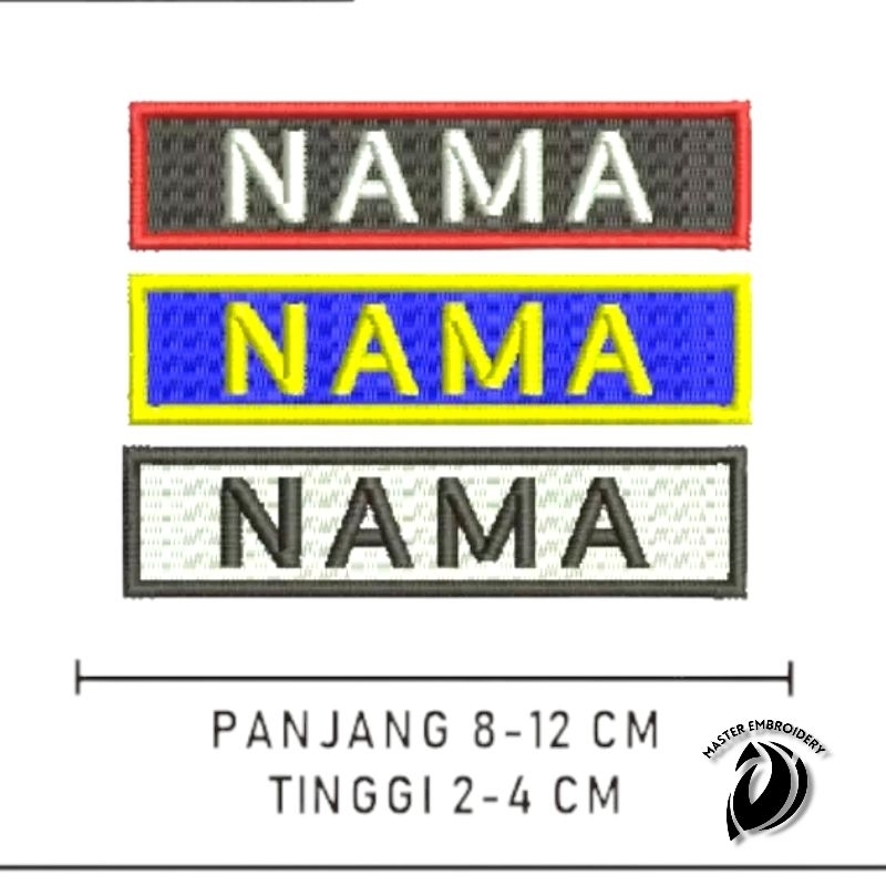 Jual BUAT LOGO NAMA NAMA BORDIR TIMBUL 3D | Shopee Indonesia