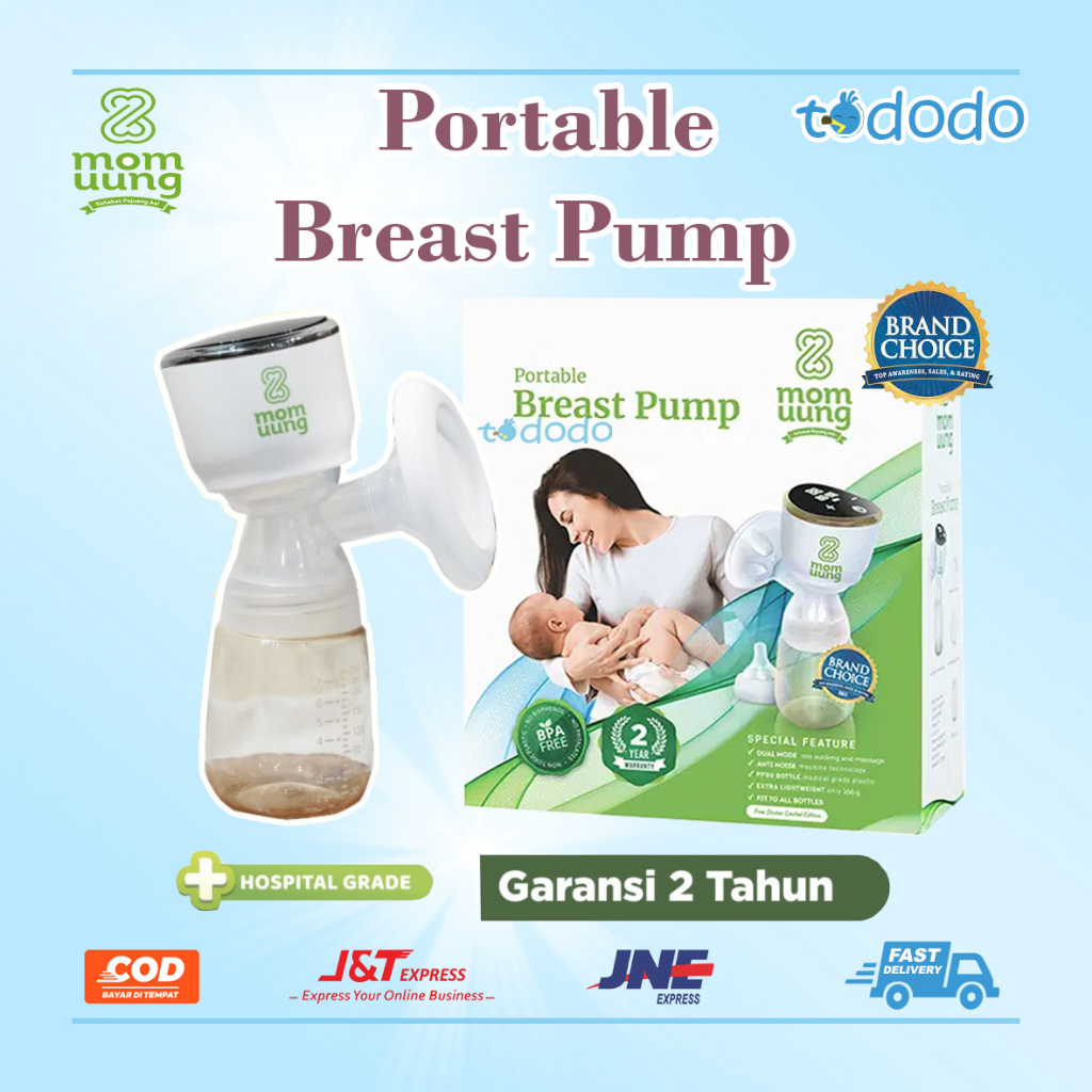 Jual Pompa Asi Portable Elektrik Praktis Mom Uung Breastpump | Shopee ...