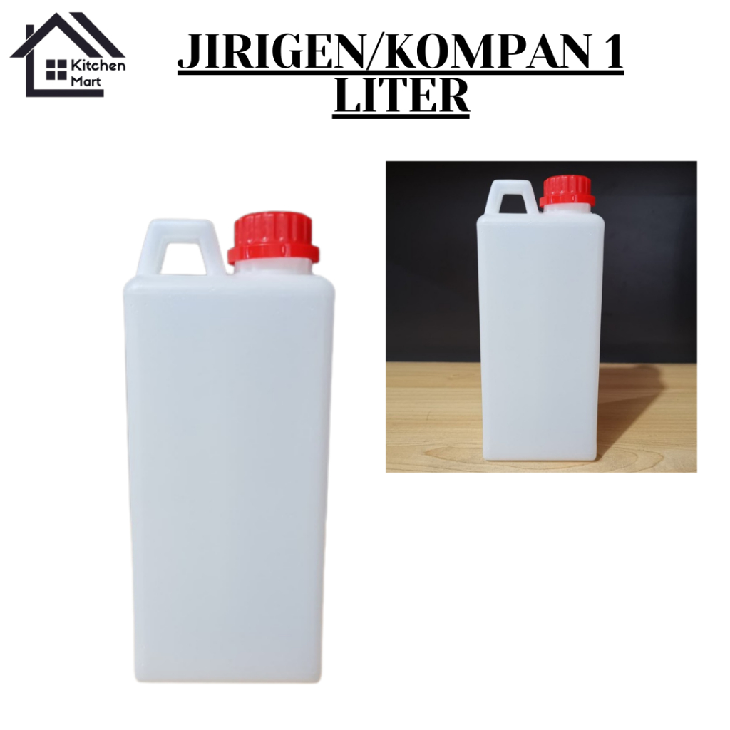 Jual Kompan Plastik / Botol Plastik Jerigen Gerigen Tutup Segel 1 Liter ...